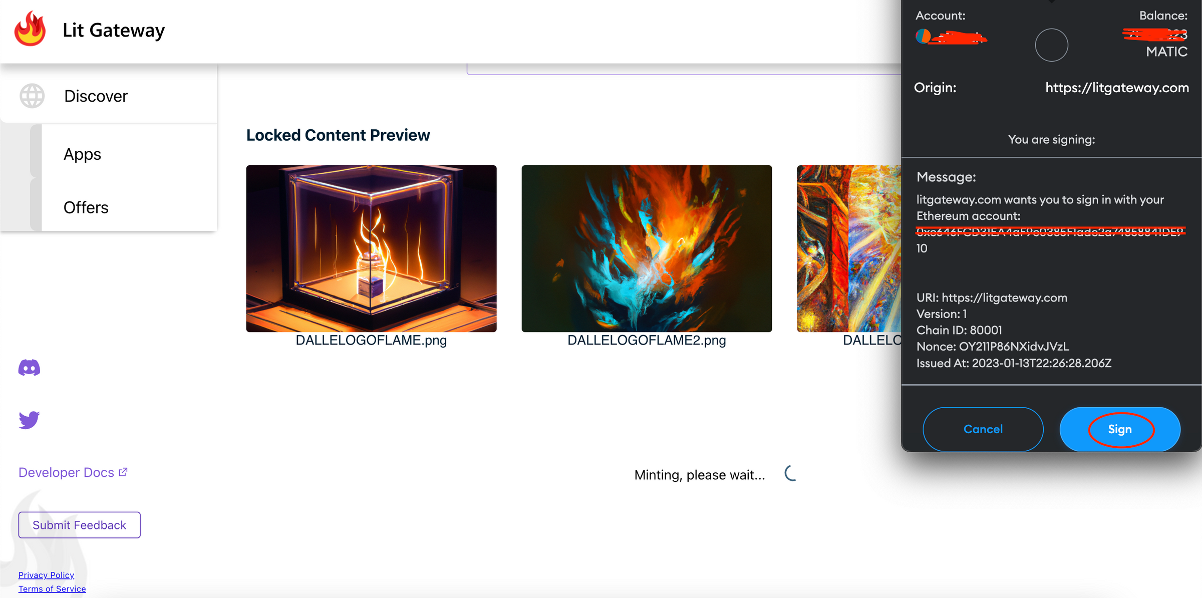 Open Source, Multi-Chain, Unlockable NFT Minter