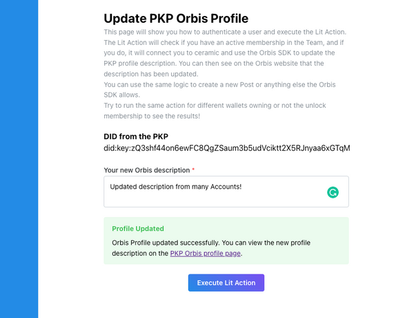 Lit Actions & PKPs: Jan '23 Project Highlights